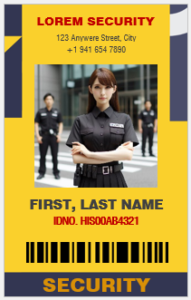 6 Best MS Word Security Guard ID Card Templates | Download