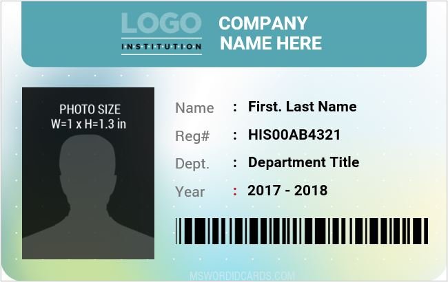 Best Templates 10 Best Staff Id Card Templates Ms Word Microsoft Word 