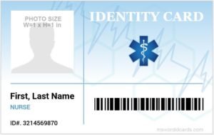 15 Professional Nursing ID Cards for MS Word | Edit Print