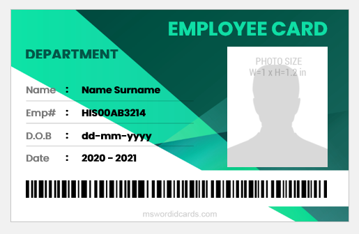 MS Word Free ID Card Maker Microsoft Word ID Card Templates MS Word Free ID Card Maker Microsoft Word ID Card Templates