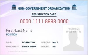 5 Best Design NGO Employees ID Cards | Download Edit & Print