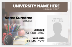 Best Librarian ID Cards/Badges Templates | Edit & Print