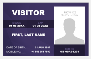 Visitor Badges Templates for MS Word | Download Edit Print