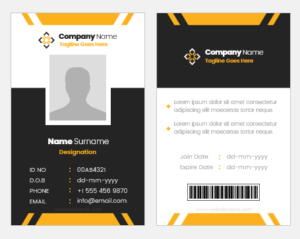 10 Double-Sided ID Card Templates for MS Word | Edit & Print