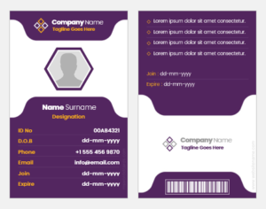 10 Double-Sided ID Card Templates for MS Word | Edit & Print