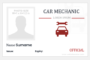 Car Mechanic ID Badges | Microsoft Word ID Card Templates