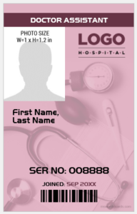 20+ Best Doctor Assistant ID Badge Templates | Download Edit