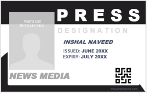 30 Best Press ID Badge Templates for MS Word | Download Card