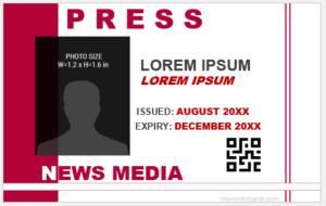 30 Best Press ID Badge Templates for MS Word | Download Card