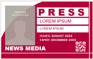 30 Best Press ID Badge Templates for MS Word | Download Card