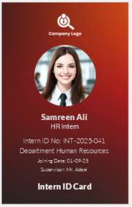 Intern or Trainee ID Badge Templates for Word | Download